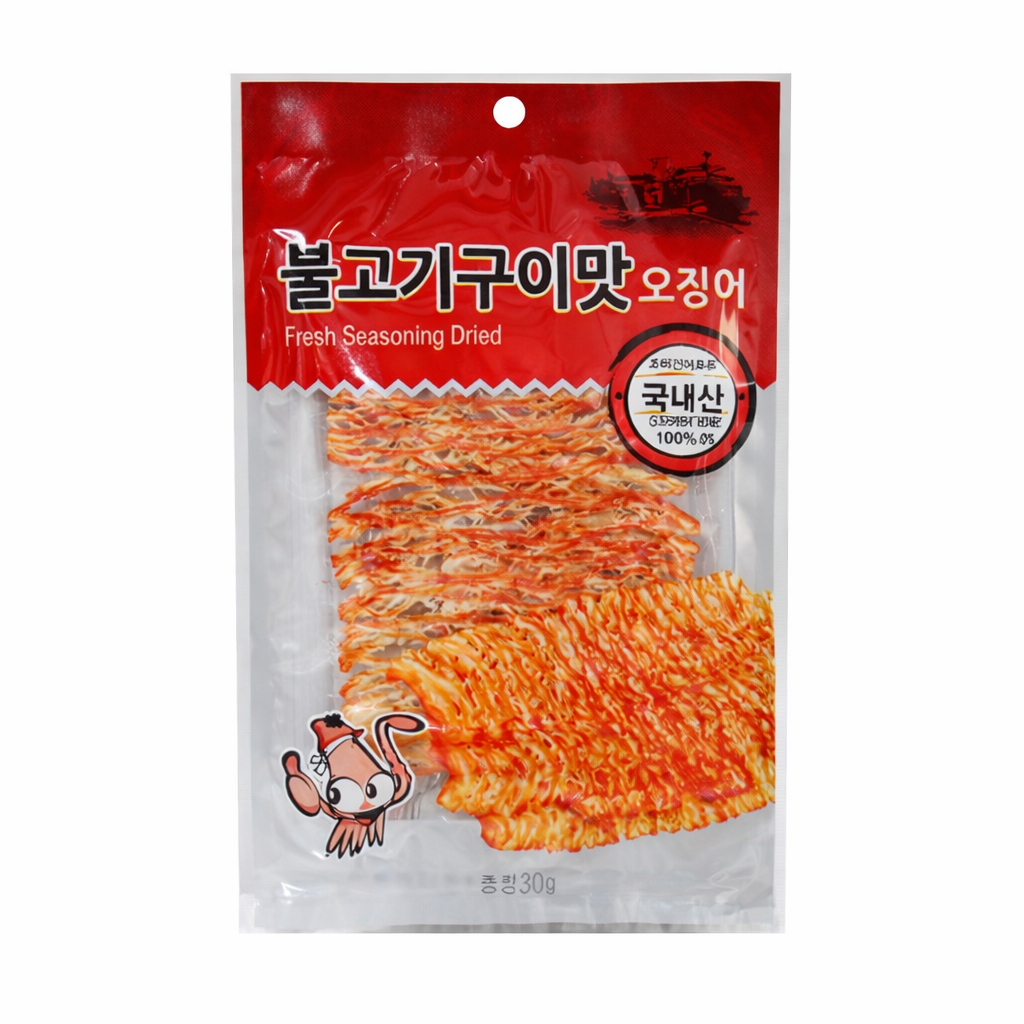 JINJU BBQ Flavour Squid Snack 30g — Asianfoodnz