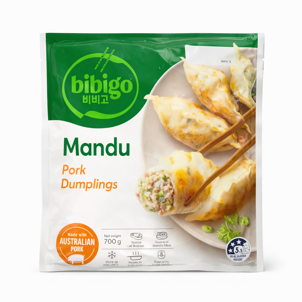 CJ Bibigo Pork Mandu Dumplings – Korean-Style Frozen Pork Gyoza 700g ...
