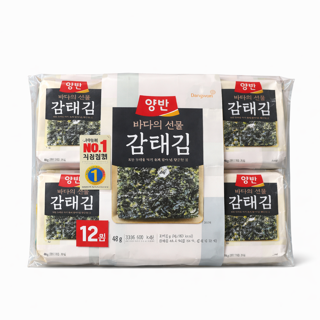 DONGWON Yangban Gamtae Roasted Seaweed Korean Premium Laver 4g × 12 Pa ...