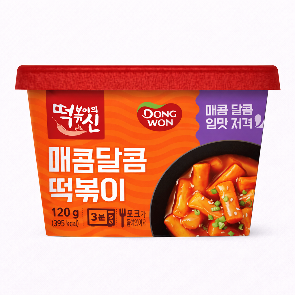 DONGWON Tteokbokki Master Spicy and Sweet Topokki Cup 120g — Asianfoodnz
