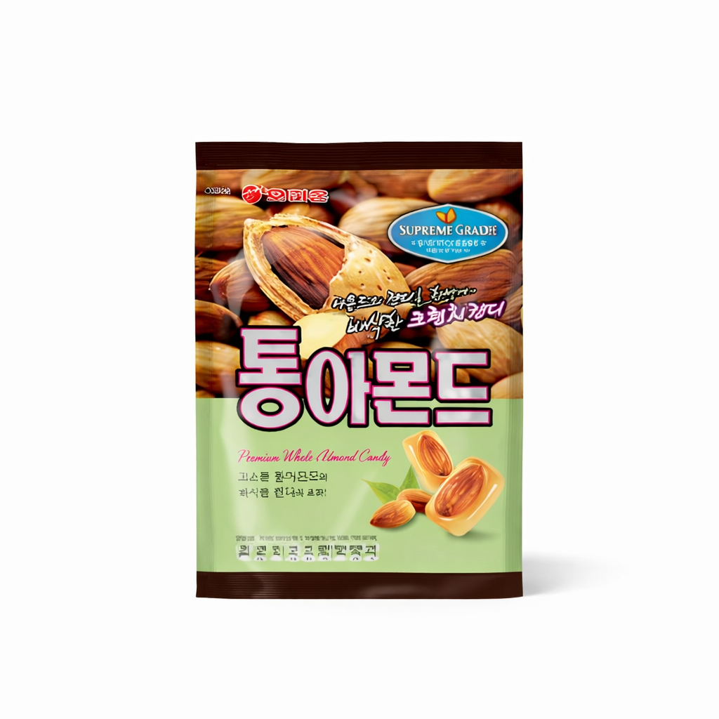 ORION Whole Almond Candy Crunchy Korean Candy with Almonds 90g ...