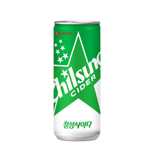 LOTTE Chilsung Cider Korean Lemon Lime Soda Carbonated Soft Drink 250m ...