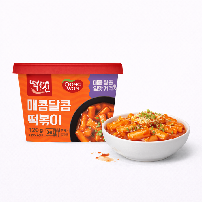 DONGWON Tteokbokki Master Spicy and Sweet Topokki Cup 120g — Asianfoodnz