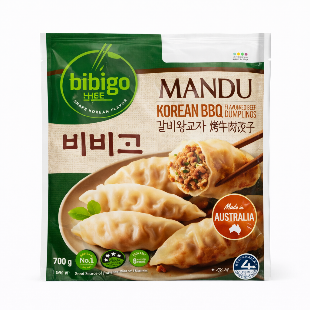 CJ bibigo Korean Beef BBQ Dumplings Galbi Mandu Frozen 700g — Asianfoodnz