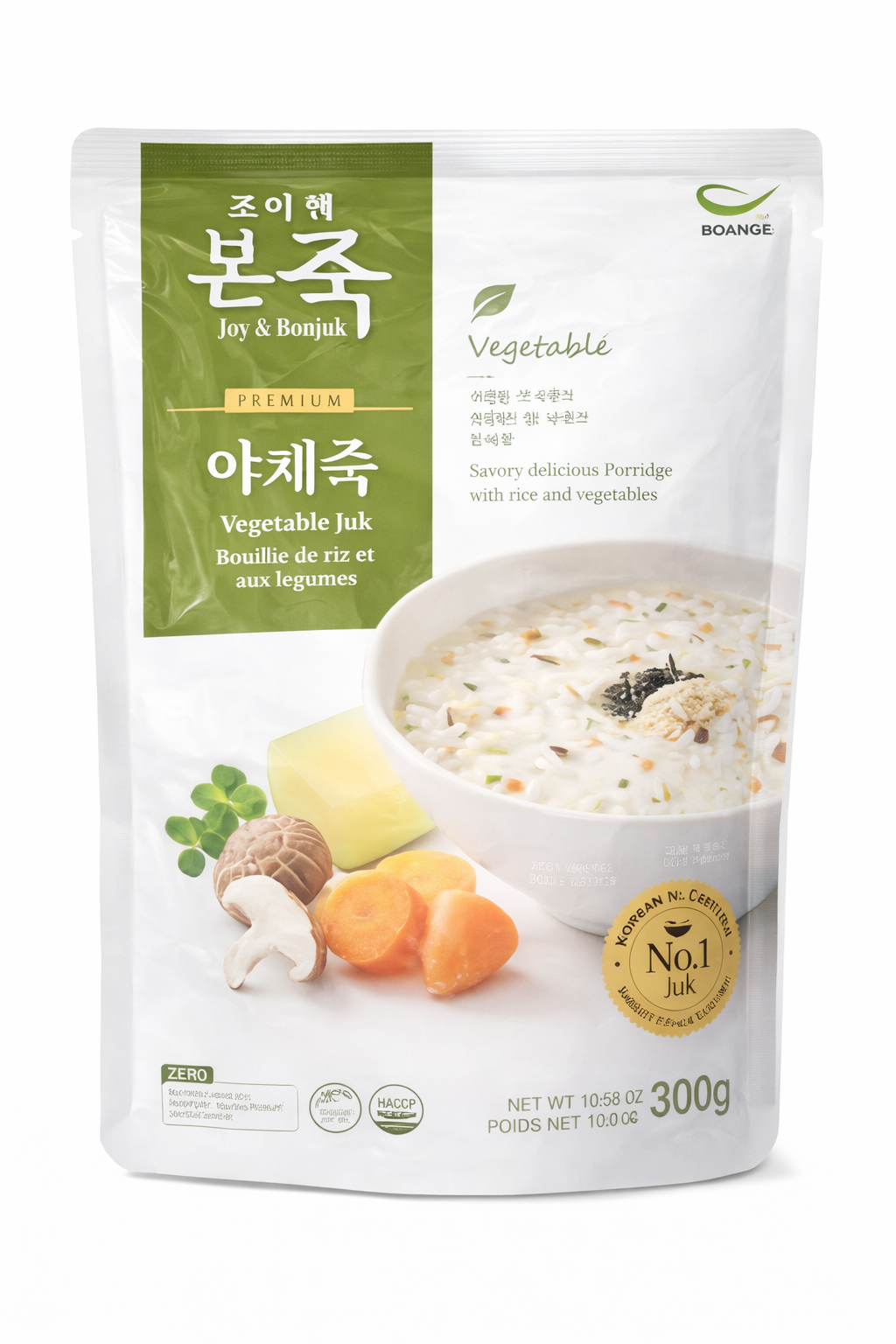 BONJUK Vegetable Porridge Pouch 300g — Asianfoodnz
