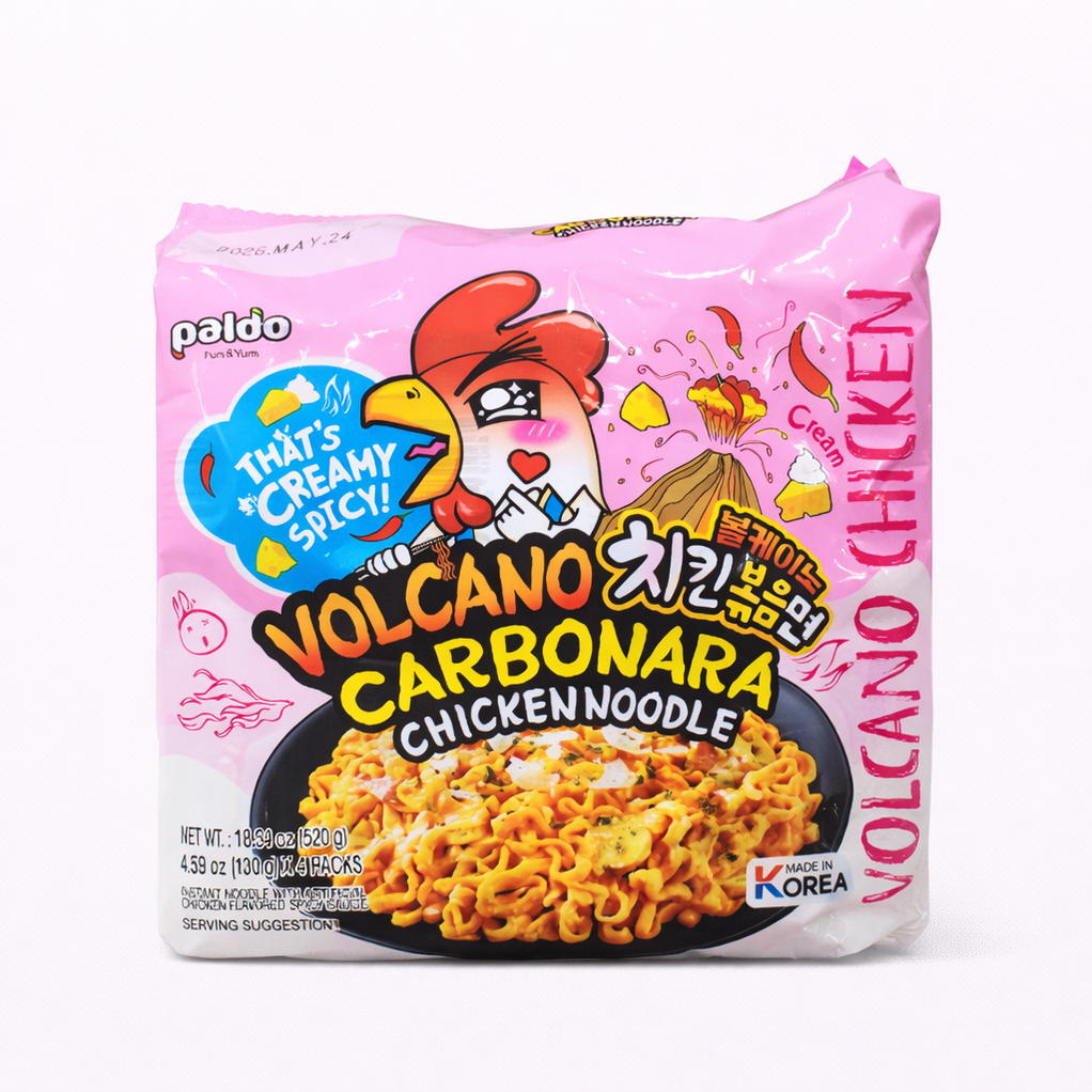 PALDO Volcano Carbo Chicken Stir-Fried Noodles Multipack 130g × 4 – Cr ...