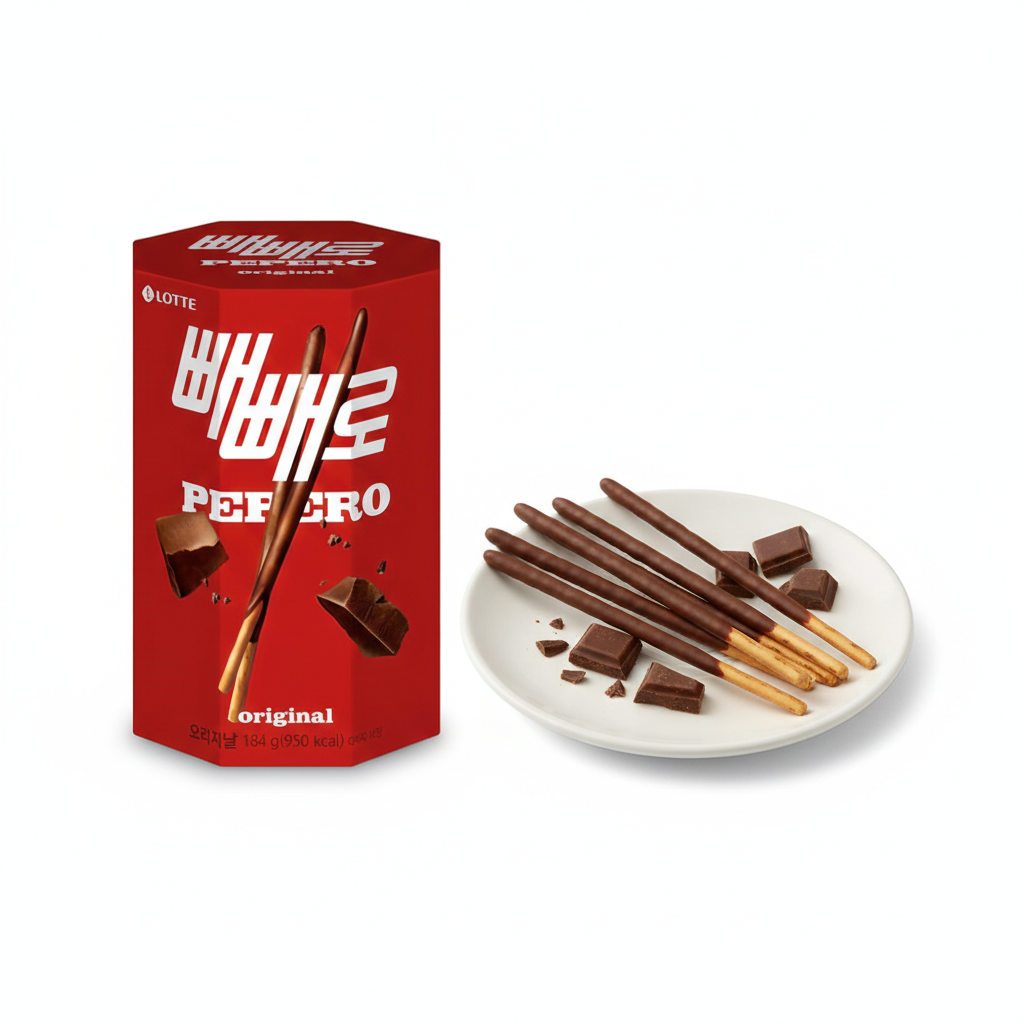 LOTTE Pepero Original Chocolate Biscuit Sticks Bulk Pack 180g — Asianfoodnz